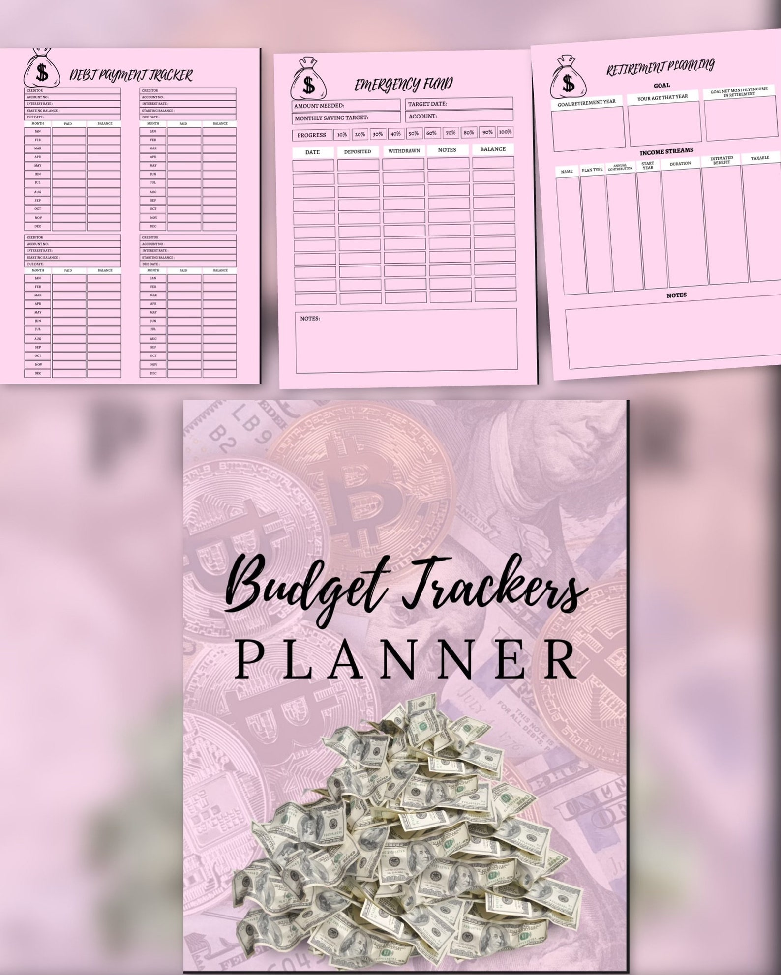 BUDGET TRACKER PLANNER - Etsy