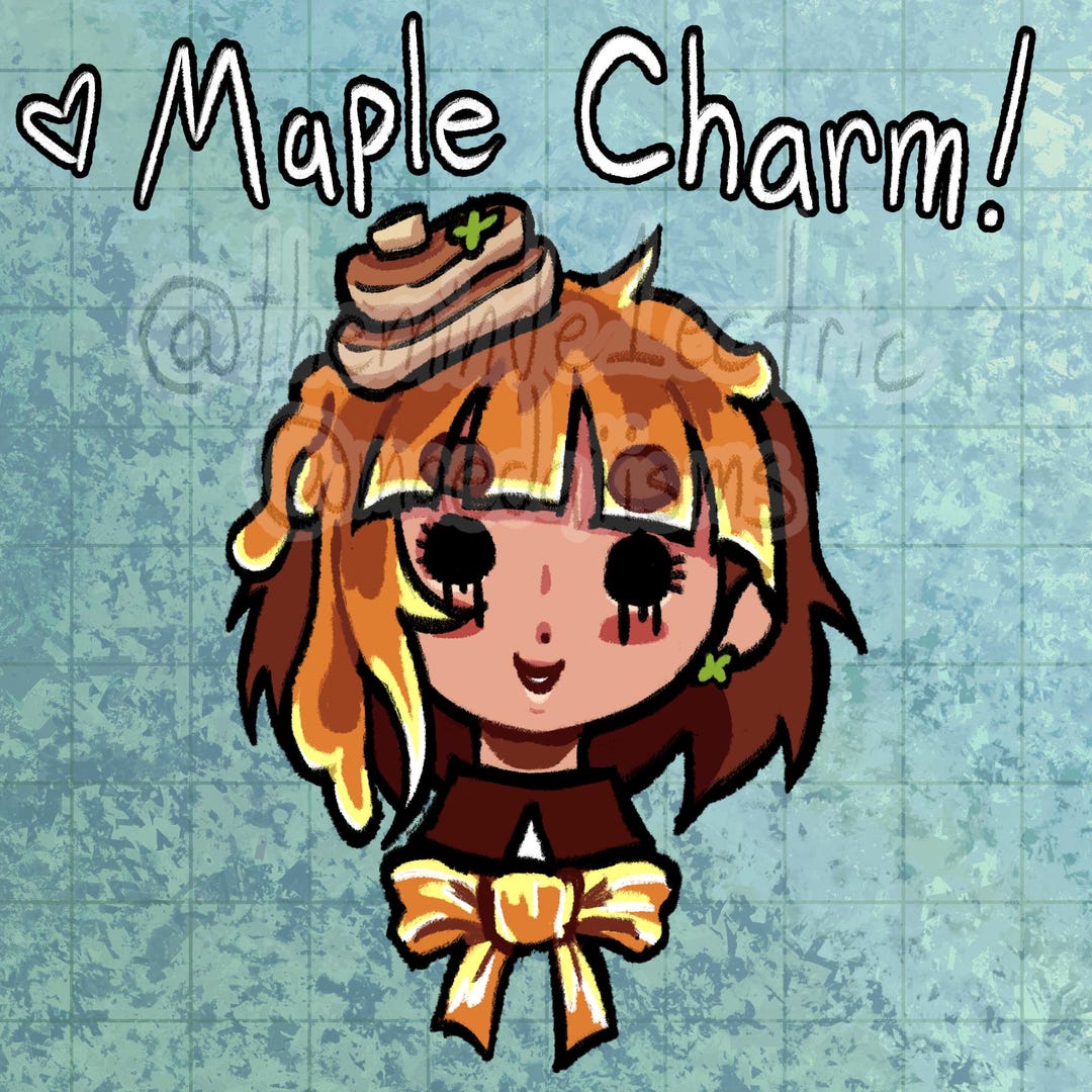 B Grade YTTD Maple Acrylic Charm Keychain - Etsy