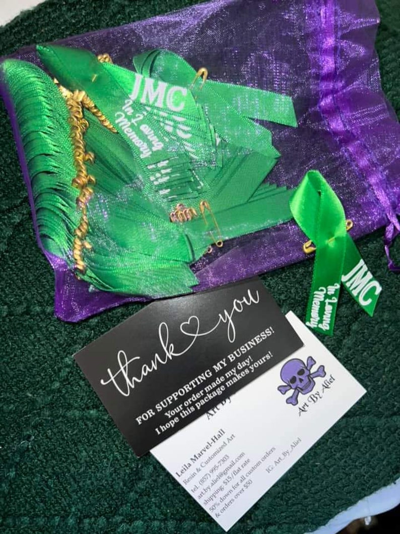 Celebration of Life Ribbons - Custom Memorial Gift - Personalized Pin ...