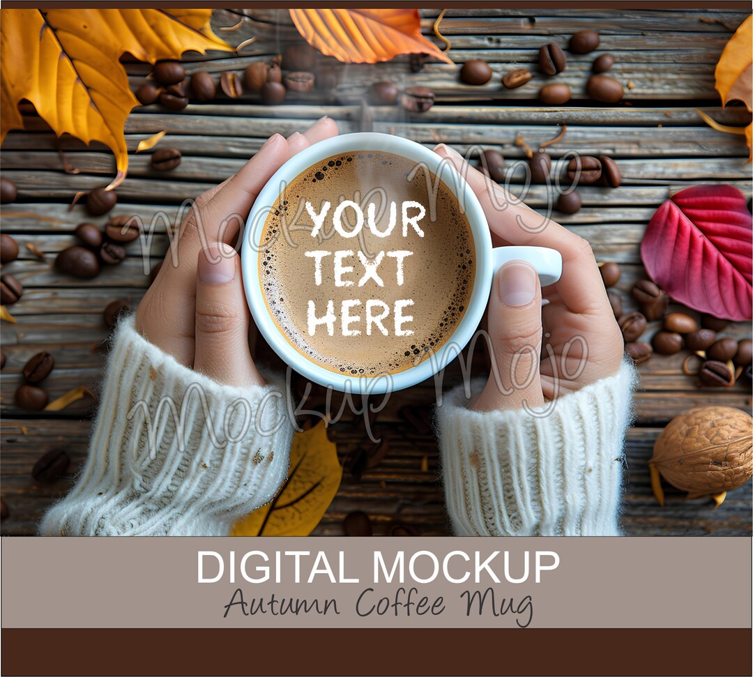 Coffee Cup Mockup,coffee Shop Signage Mock Up, Steaming Hot Chocolate ...