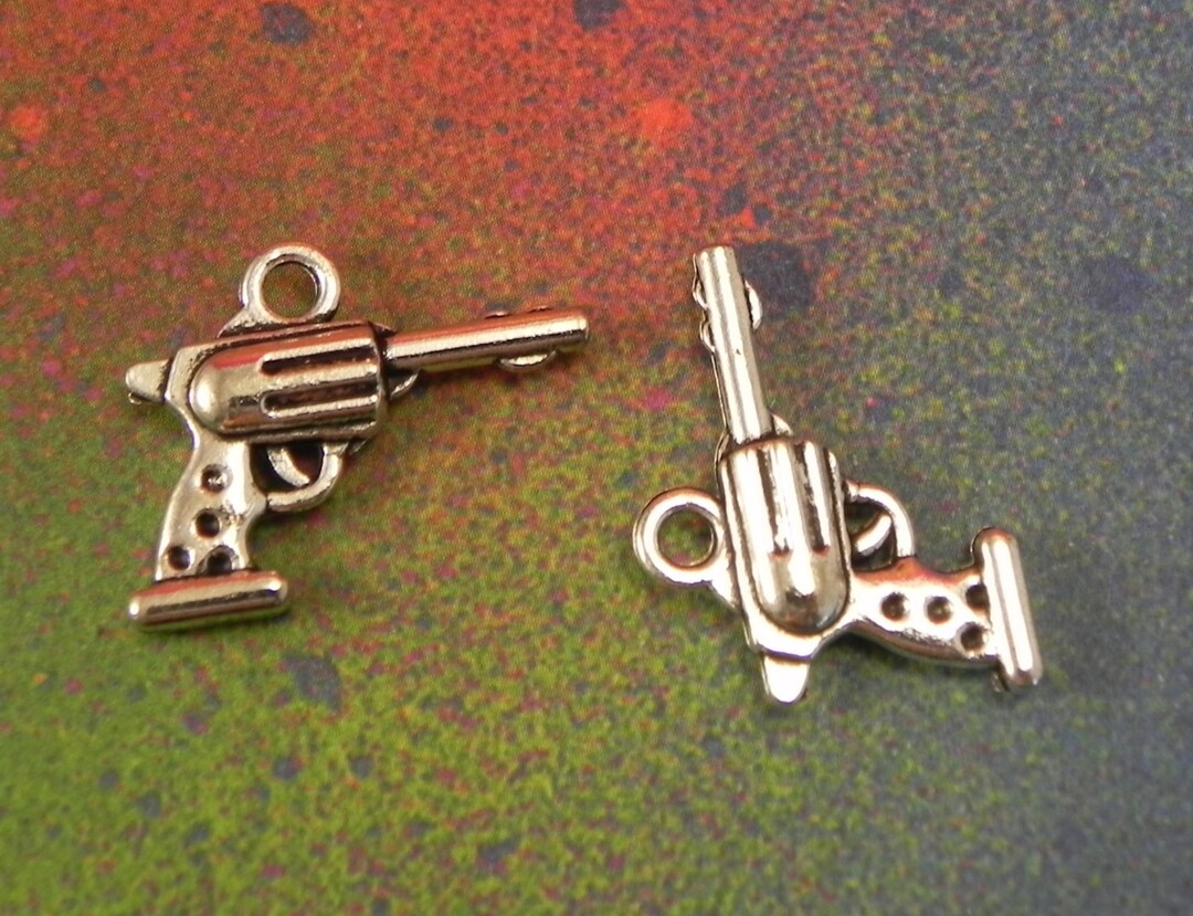 20 Space Guns Revolver Weapon Gun Pistol Charm Pendants - Etsy