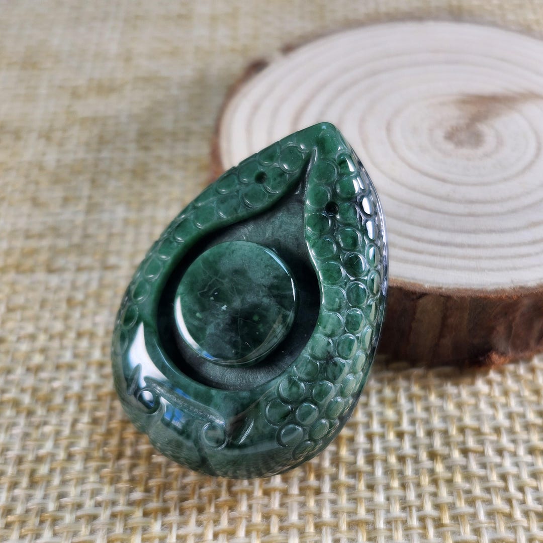 Little and Cute 3D Abalone Well Carved Untreated Natural Jadeite Jade ...