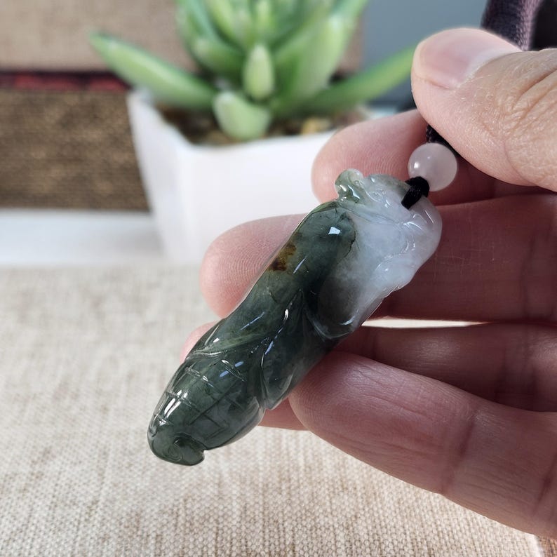 Grade A Burmese Jade 3D Corn 栗米 Untreated Natural Jadeite Jade Pendant ...