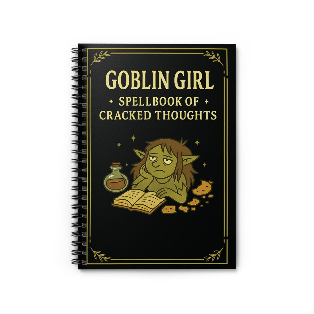 Goblin Girl Spellbook Notebook - Perfect for Creatives, Journaling ...