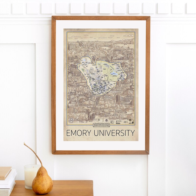 University Map Digital - Etsy