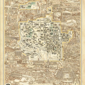 Georgia Tech Campus Map Art: Atlanta College Wall Decor - Etsy