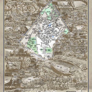 Georgia Southern University Map Art: Hand-drawn Campus Print - Etsy