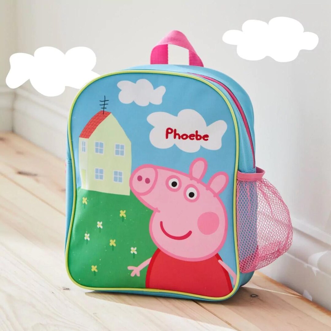 Personalized Peppa Pig House Backpack, Custom Toddler Backpacks ...