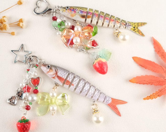 FISH CHARMS, Shell Charms, Charm Collection, Detachable Charms, Charm ...