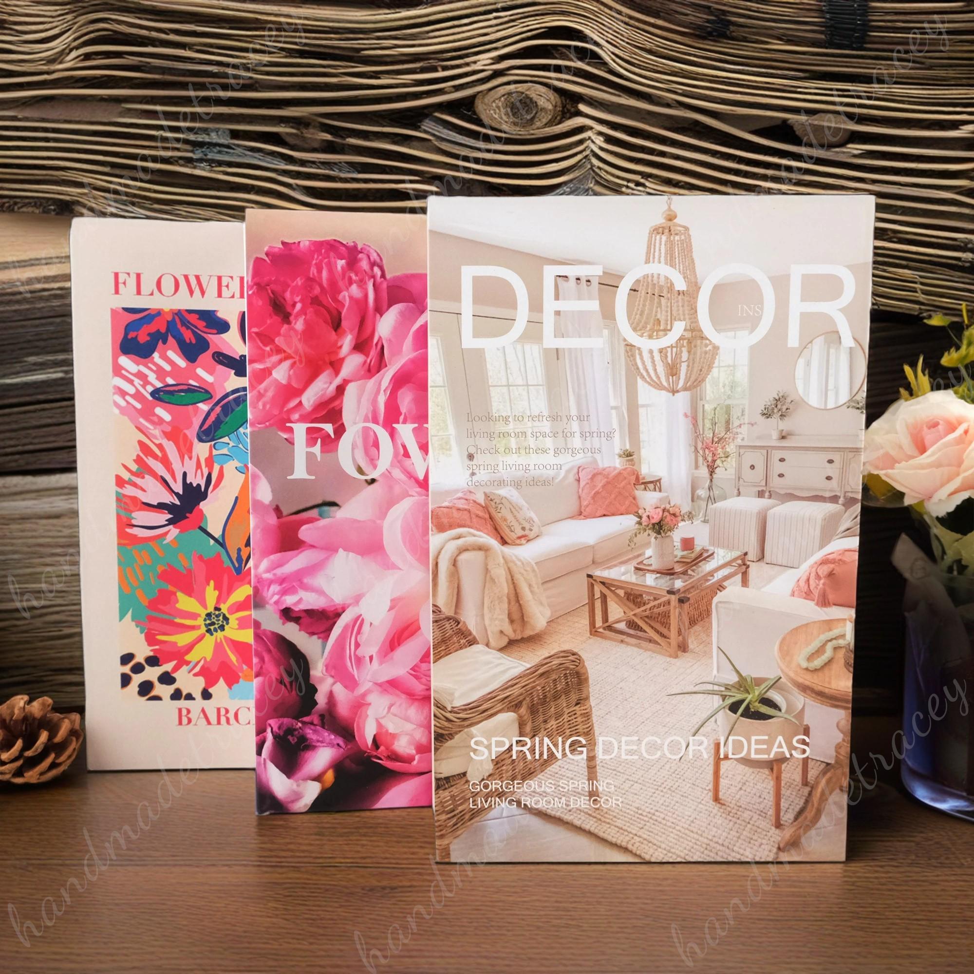 New Luxury Decorative Book Box, Travel Series Openable Book Box Coffee ...