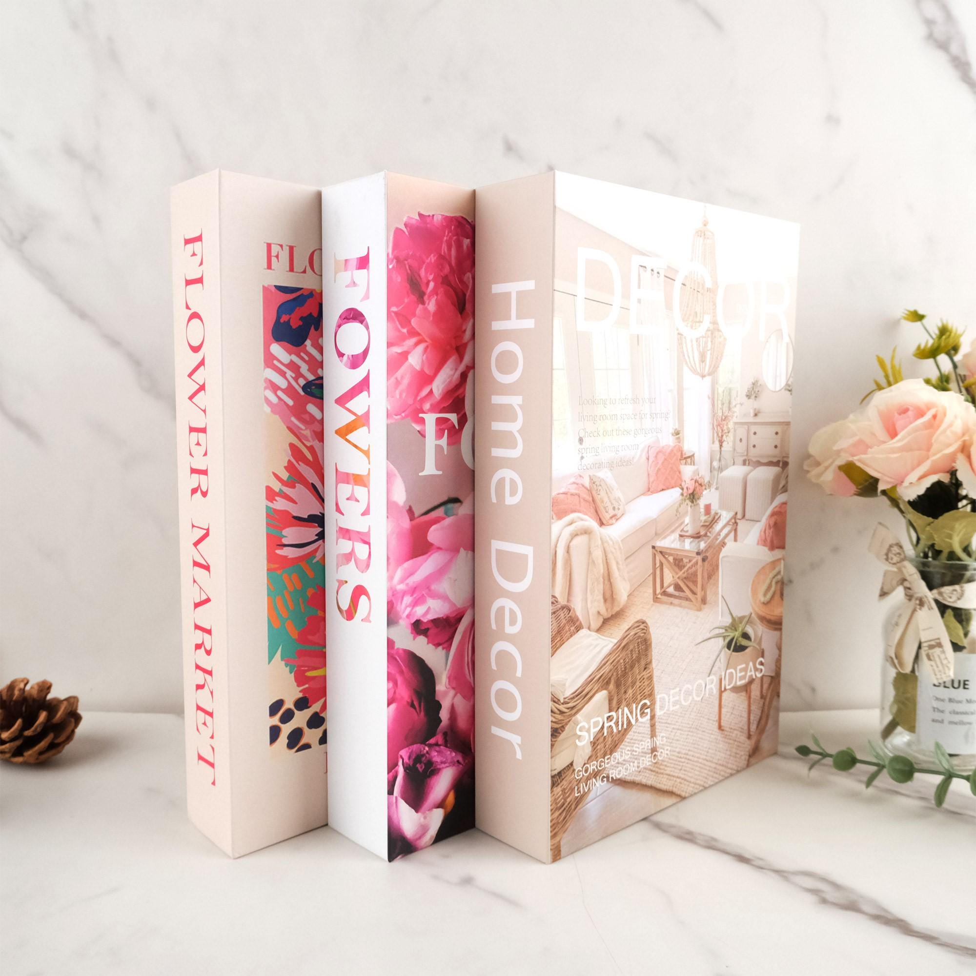 New Luxury Decorative Book Box, Travel Series Openable Book Box Coffee ...