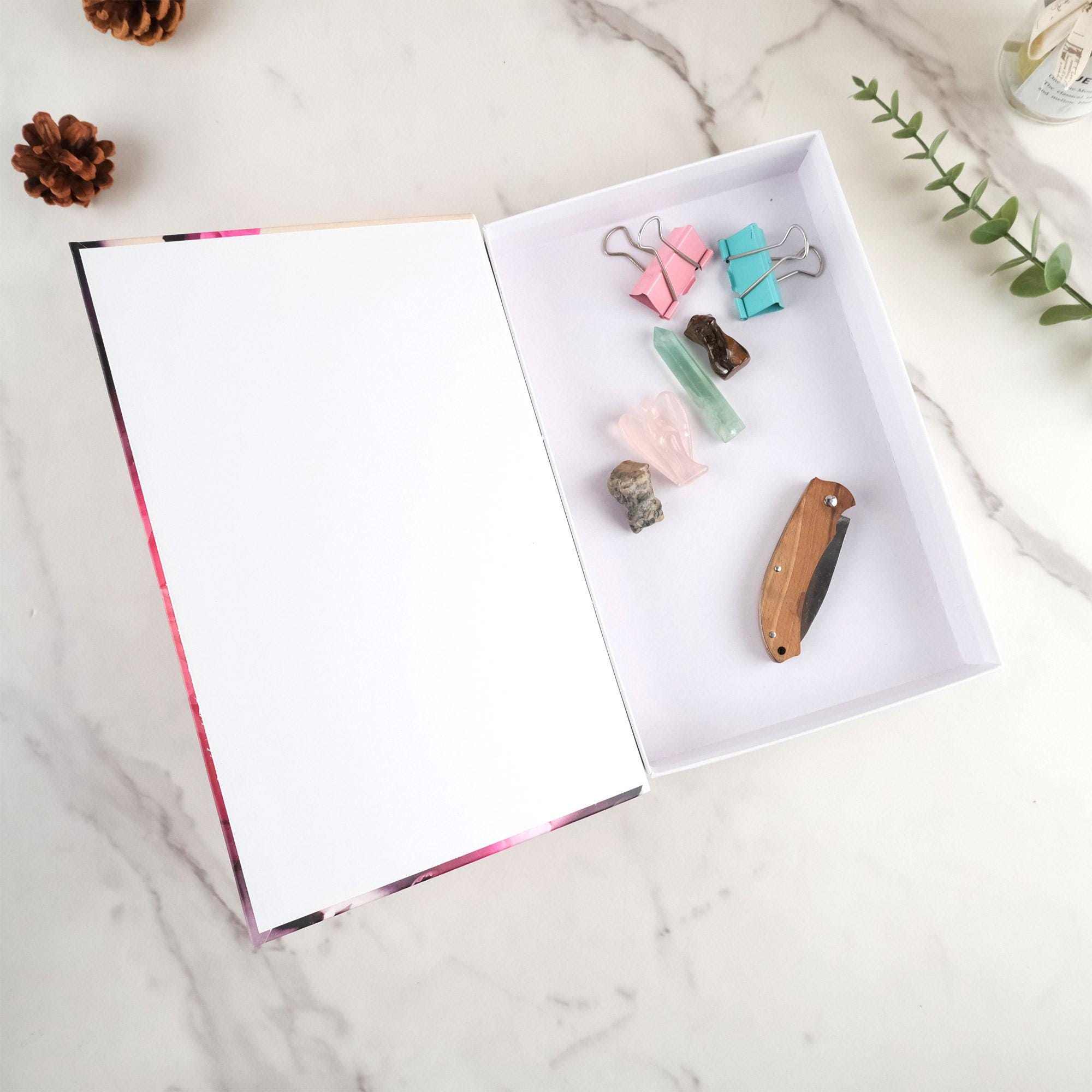 New Luxury Decorative Book Box, Travel Series Openable Book Box Coffee ...