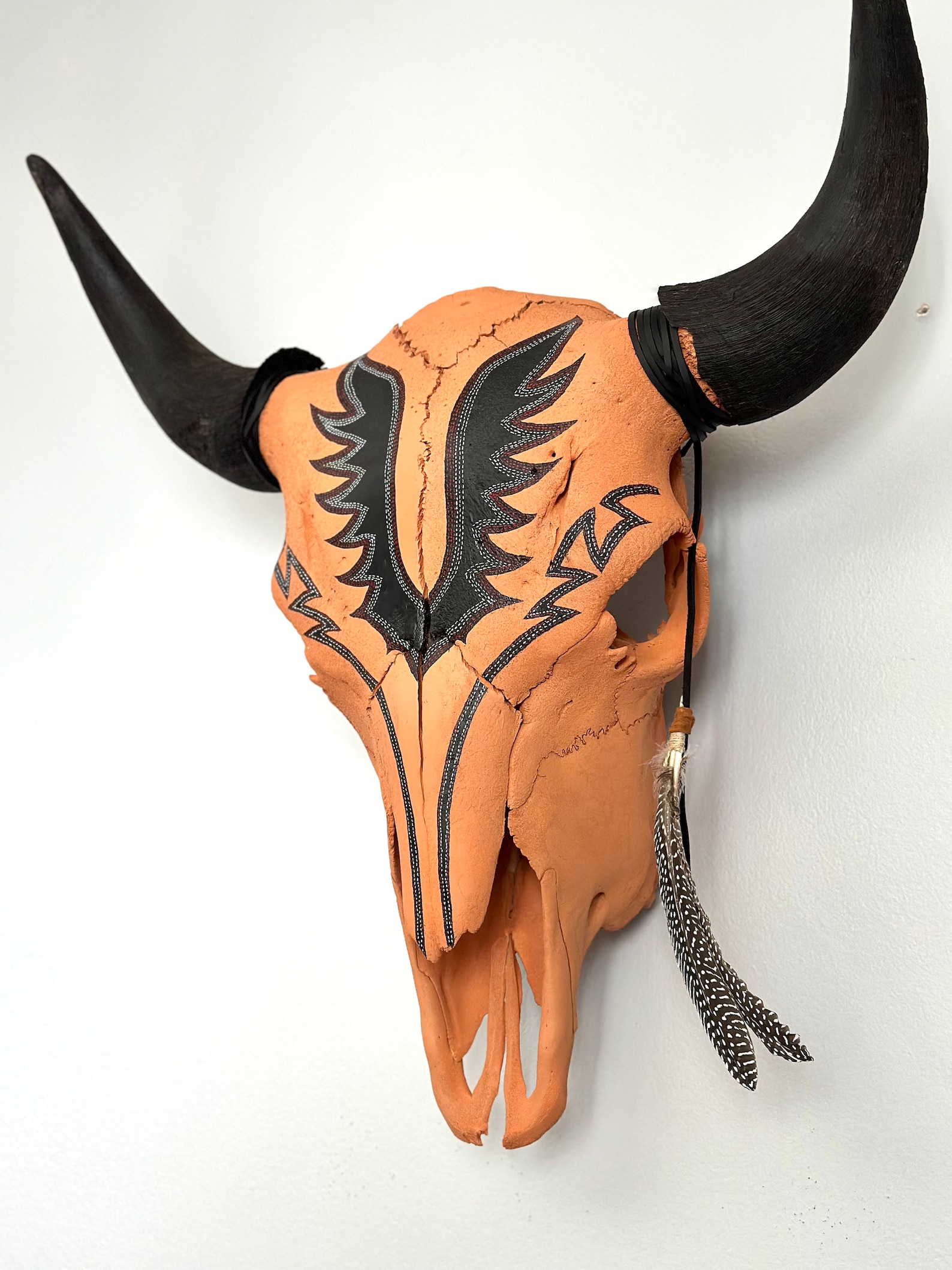 Thunderbird - Real Bison Skull / Painted Buffalo Skull Art - Etsy