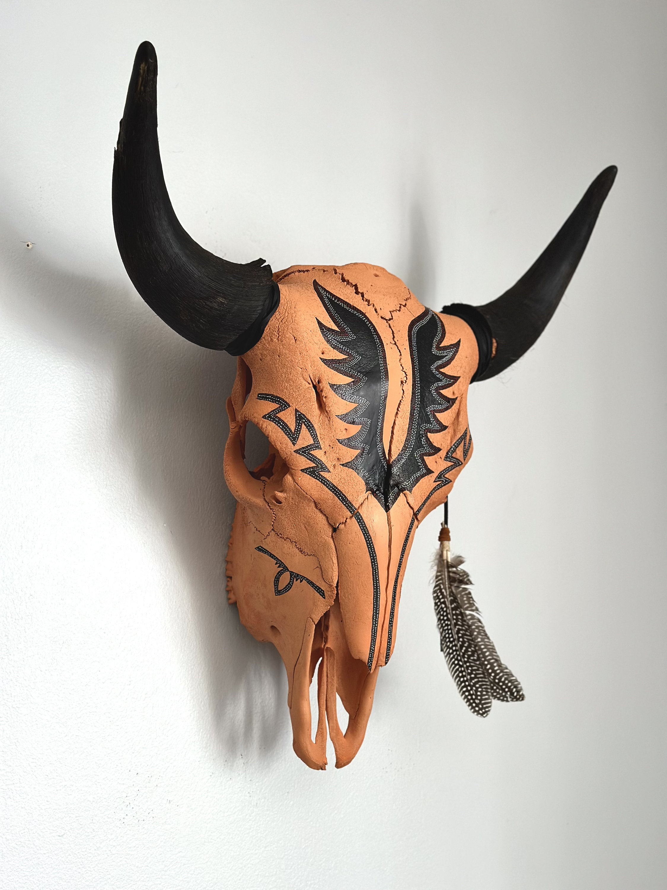 Thunderbird - Real Bison Skull / Painted Buffalo Skull Art - Etsy