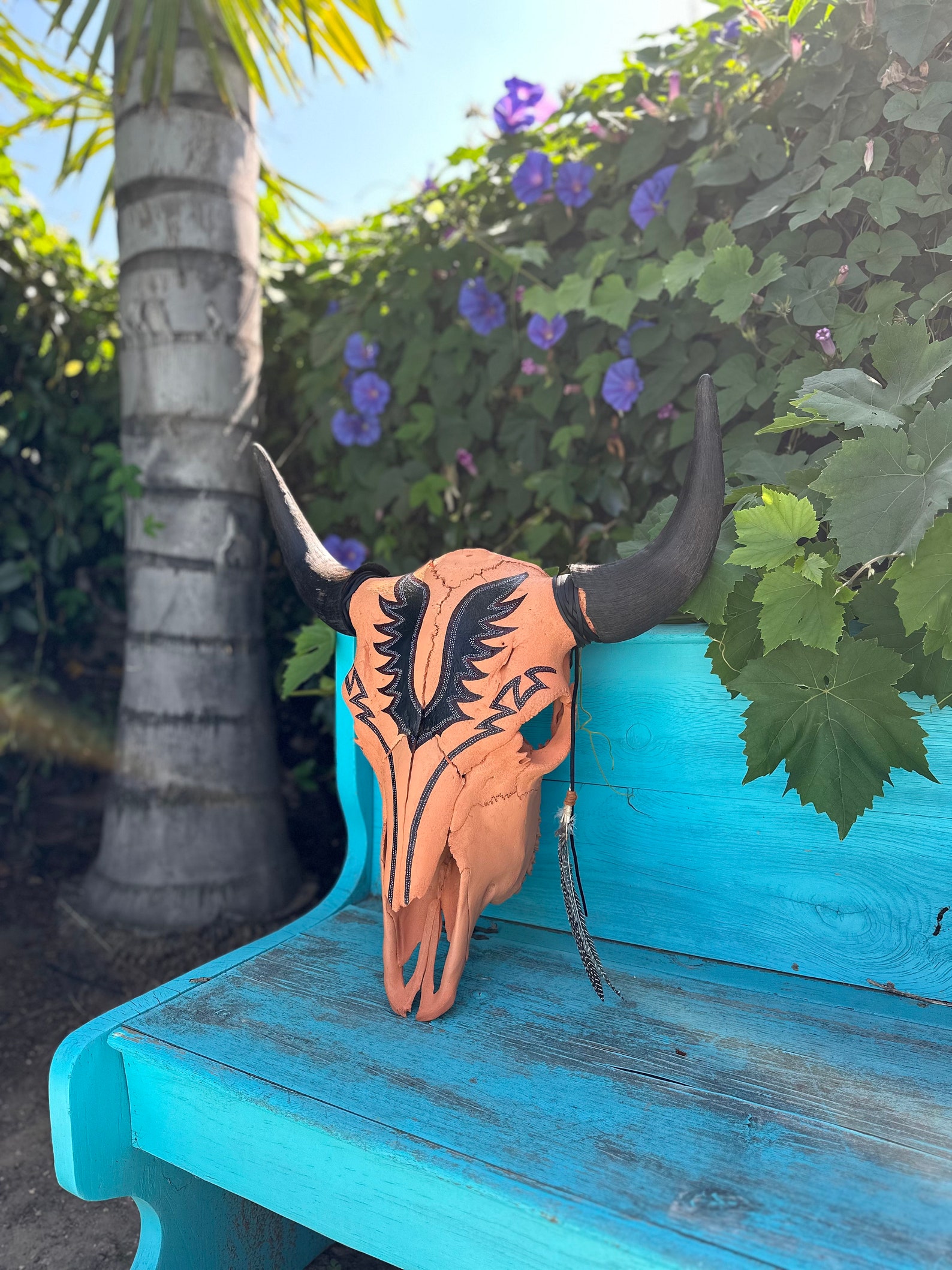 Thunderbird - Real Bison Skull / Painted Buffalo Skull Art - Etsy