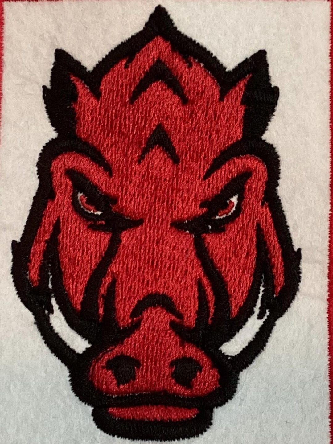 Iron on Patch-arkansas Hog Face - Etsy