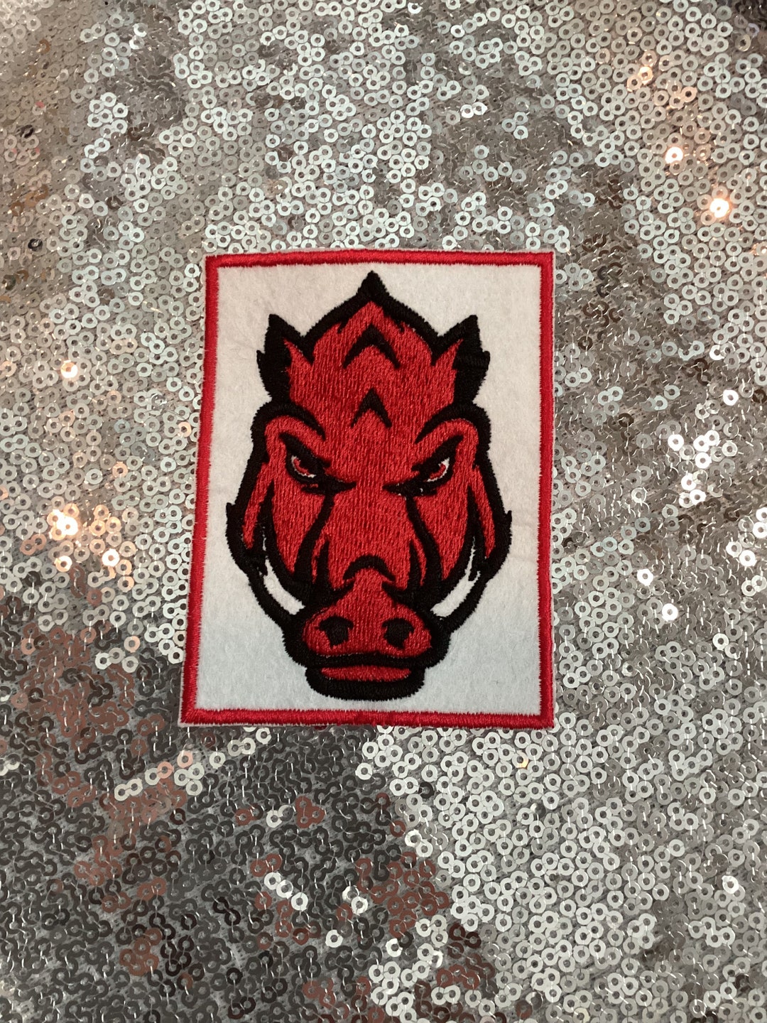Iron on Patch-arkansas Hog Face - Etsy