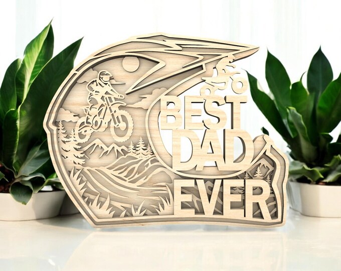 3D Father's Day Gift Multi-layered Night Sky Design Thank You for Being ...
