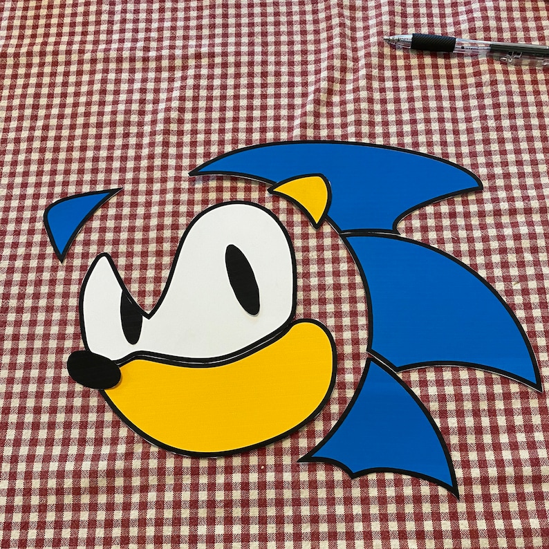 Sonic Hedgehog Cake Template Printable
