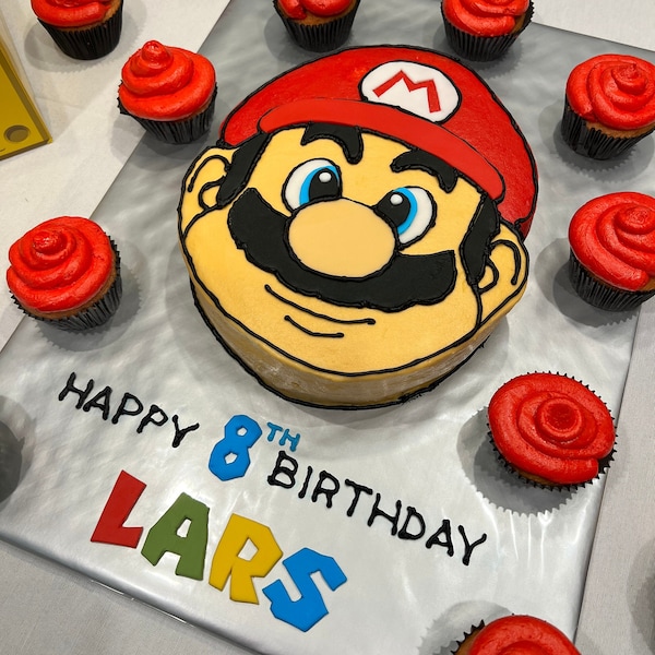 Mario Brothers Birthday Cake Decorations - Etsy