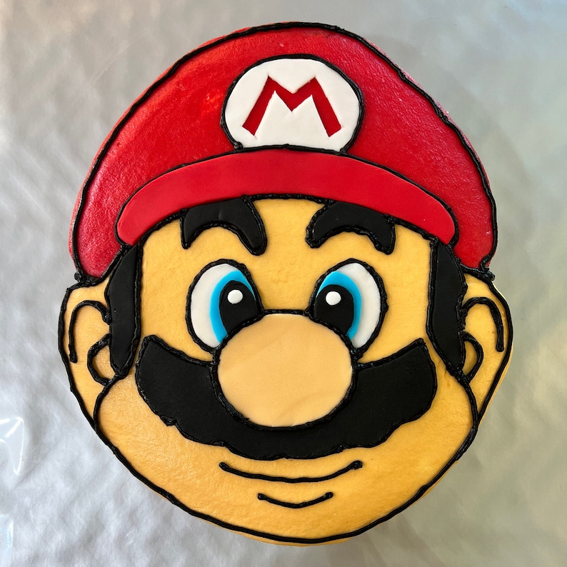 Mario Brothers Birthday Cake Template for Kids Birthday - Etsy