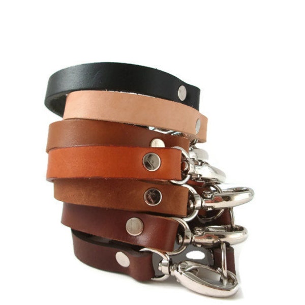 Leather Key Chain - Etsy