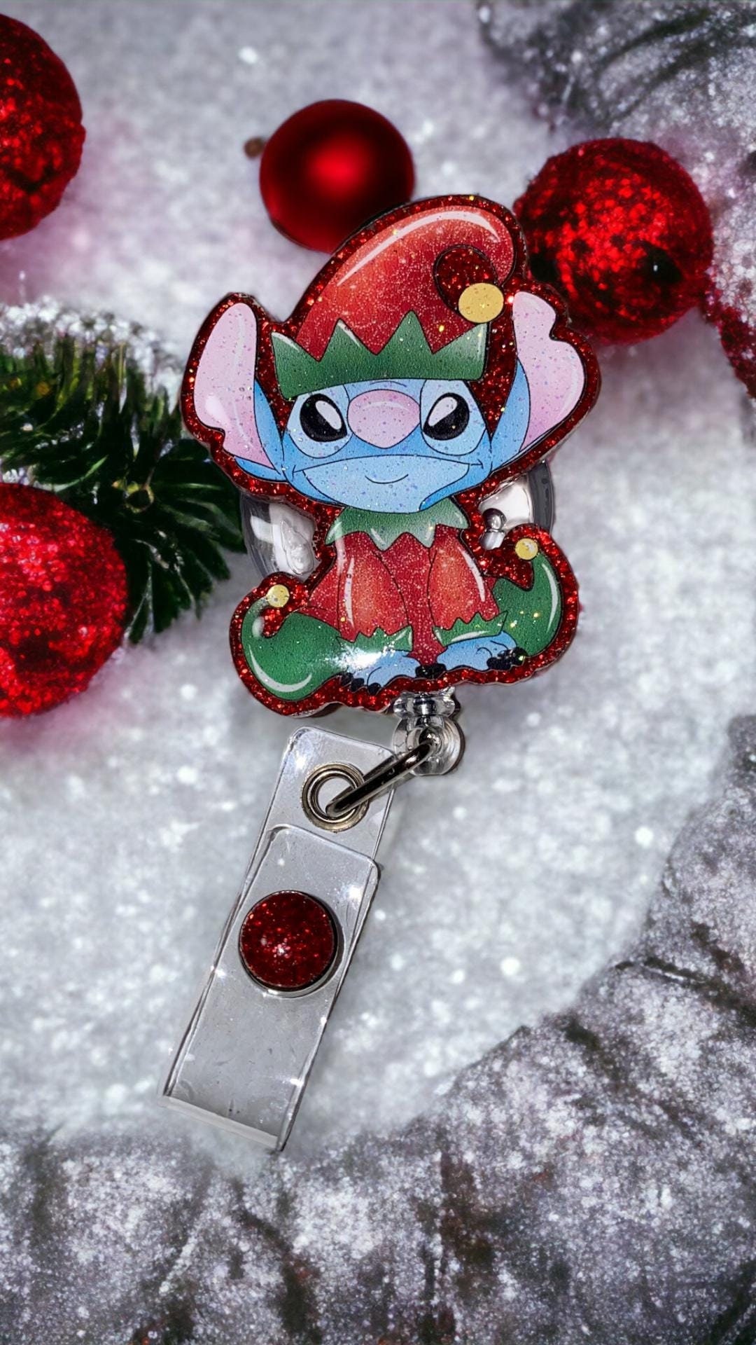 Stitch Elf Badge Reel - Etsy