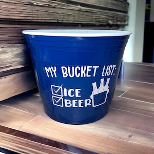 Custom Ice Bucket Gift Beer Bucket Personalized Ice Bucket Plastic ...