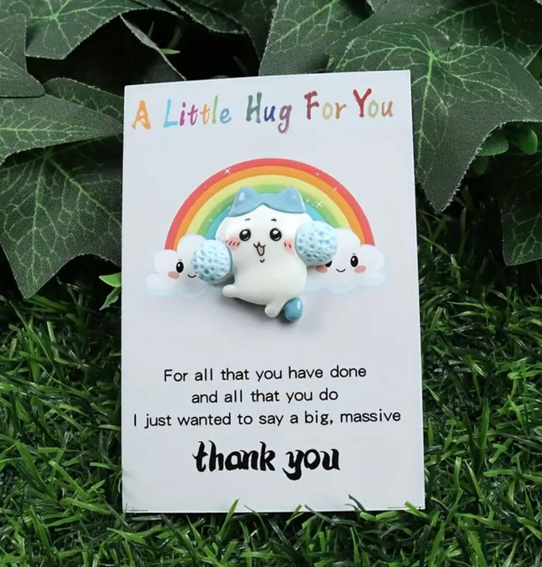 Adorable Cheer Kitty Thank You Pocket Hugs Mini Trinket Keepsake - Etsy