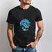 Blue Cartoon Zombie Skull PNG - Spooky Digital Clipart, Colourful Skull ...