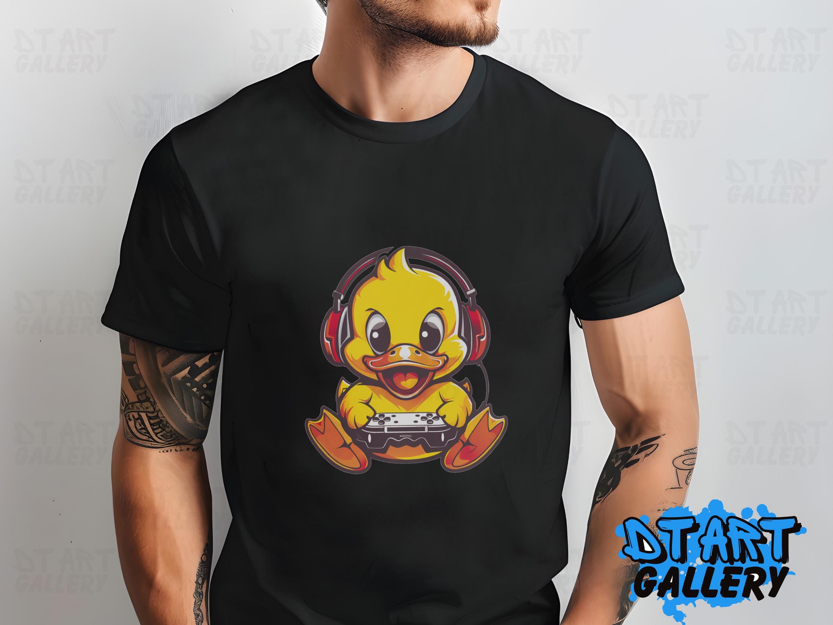 Cute Duck Gamer Gaming Themed Clipart - Digital Download - High Quality ...