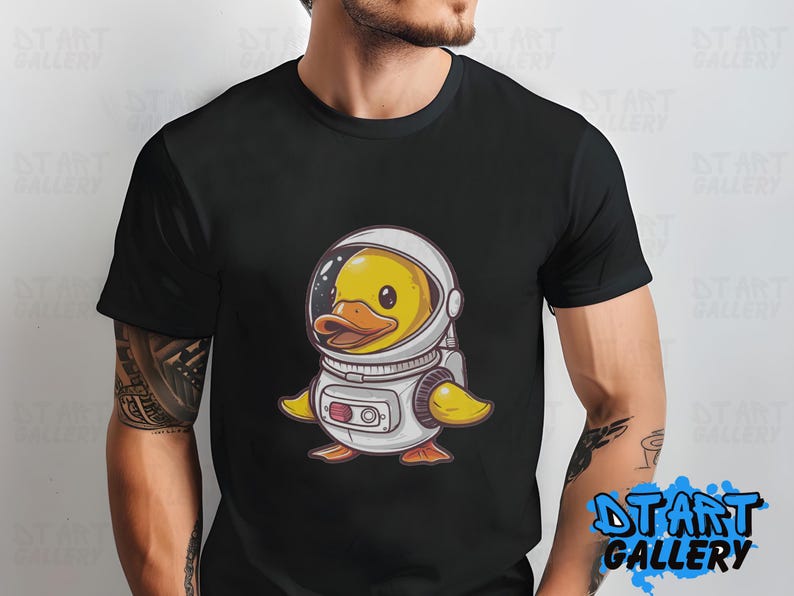 Cute Duck Astronaut Space Themed Clipart - Digital Download - High ...