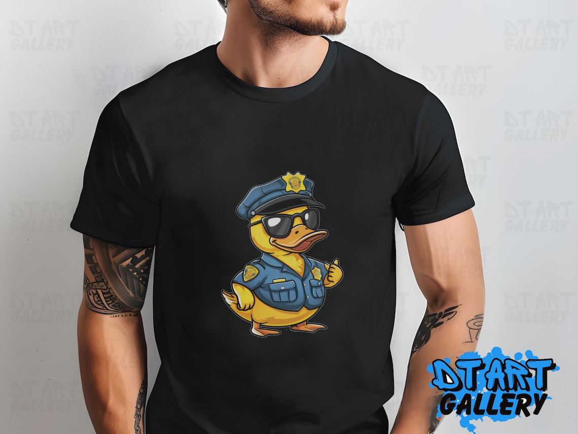 Cute Duck Policeman Police Officer Themed Clipart - Digital Download ...