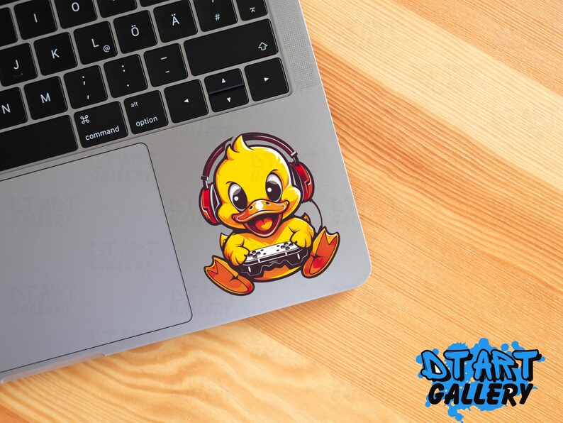 Cute Duck Gamer Gaming Themed Clipart - Digital Download - High Quality ...