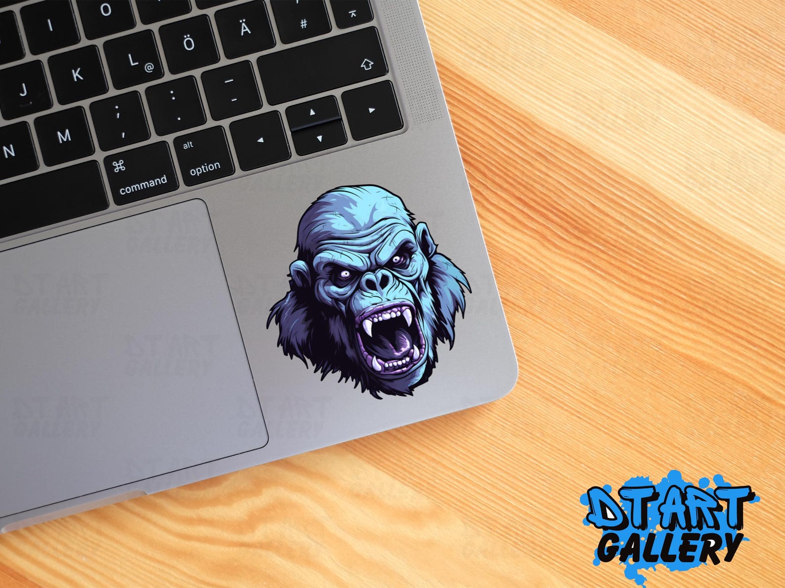 Evil Zombie Gorilla Halloween Themed Clipart - Digital Download - High ...
