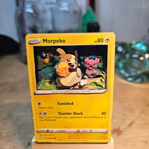 3D Pokémon Card Morpeko - Etsy