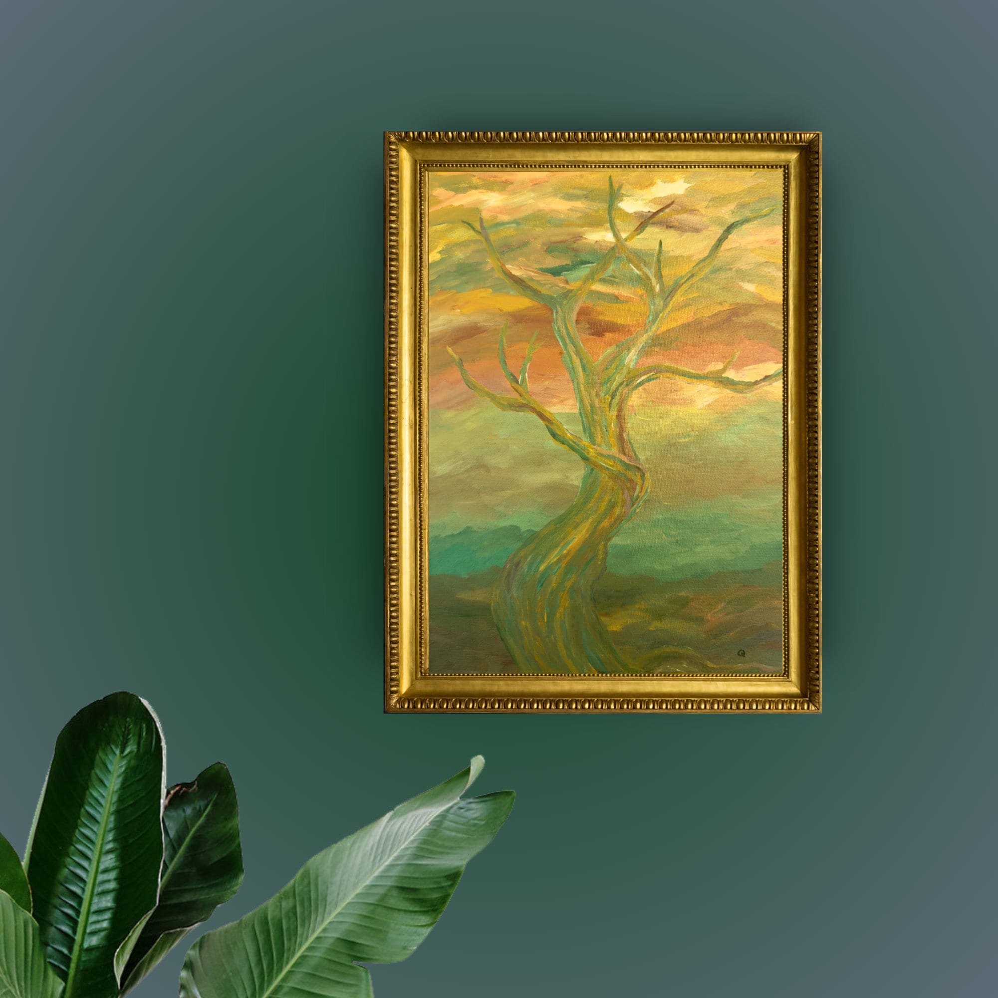 Colorful Tree and Scenic Sky - Artwork - Etsy