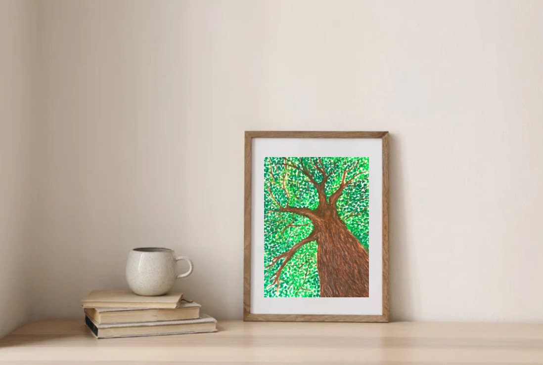 Camphor Tree Canopy View Art - Etsy