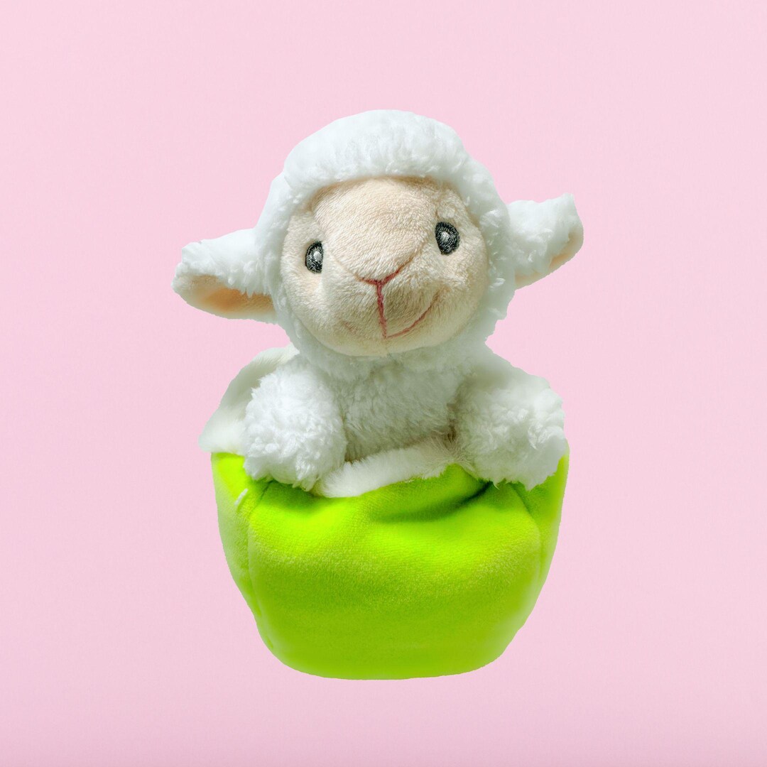 Easter Lamb Plush Toy With Cozy Pod – Soft, Adorable Lamb of God Gift ...