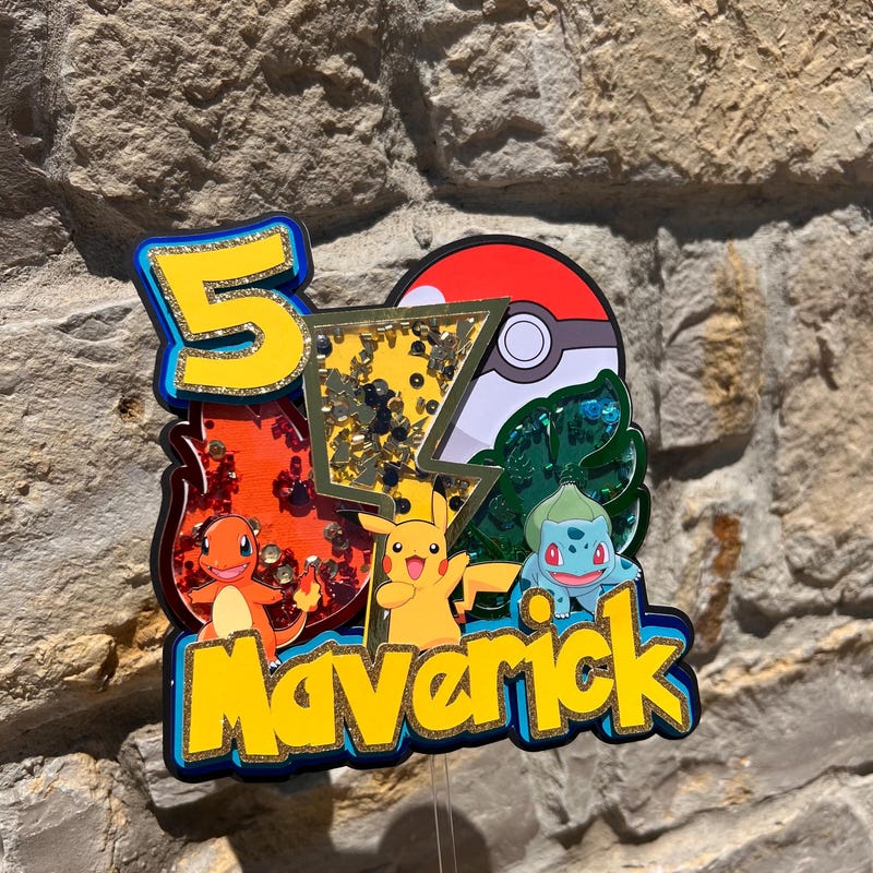 Pokemons Cake Topper - Etsy