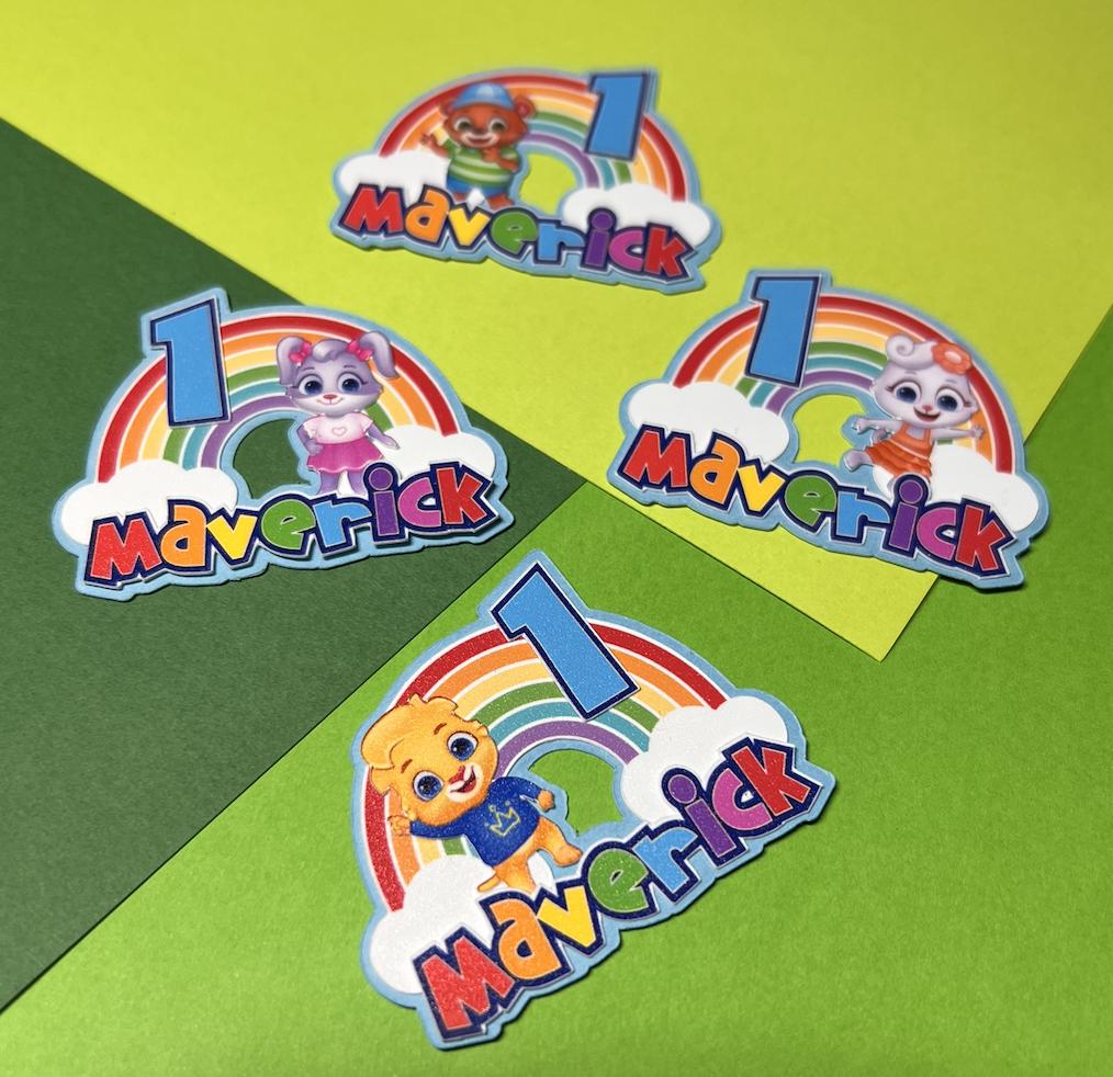Lucas and Friends Custom Cupcake Toppers 12 Pack, Party Decor Cupcake ...