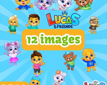 Lucas and Friends 1st Birthday Shirt Clipart PNG for Sublimation ...