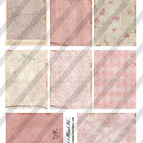Blush and Gold Digital Paper Seamless Pink and Gold Patterns | Etsy