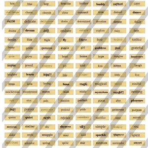 Digital Words Collage Sheet sheet No.fs16 Instant Download - Etsy