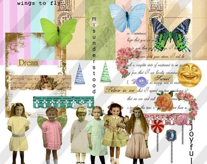 Digital Kit-digi Kids No.1 for Digital Art PNG Files-instant Download ...