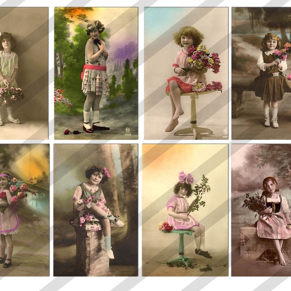 Little Girl Postcard - Etsy