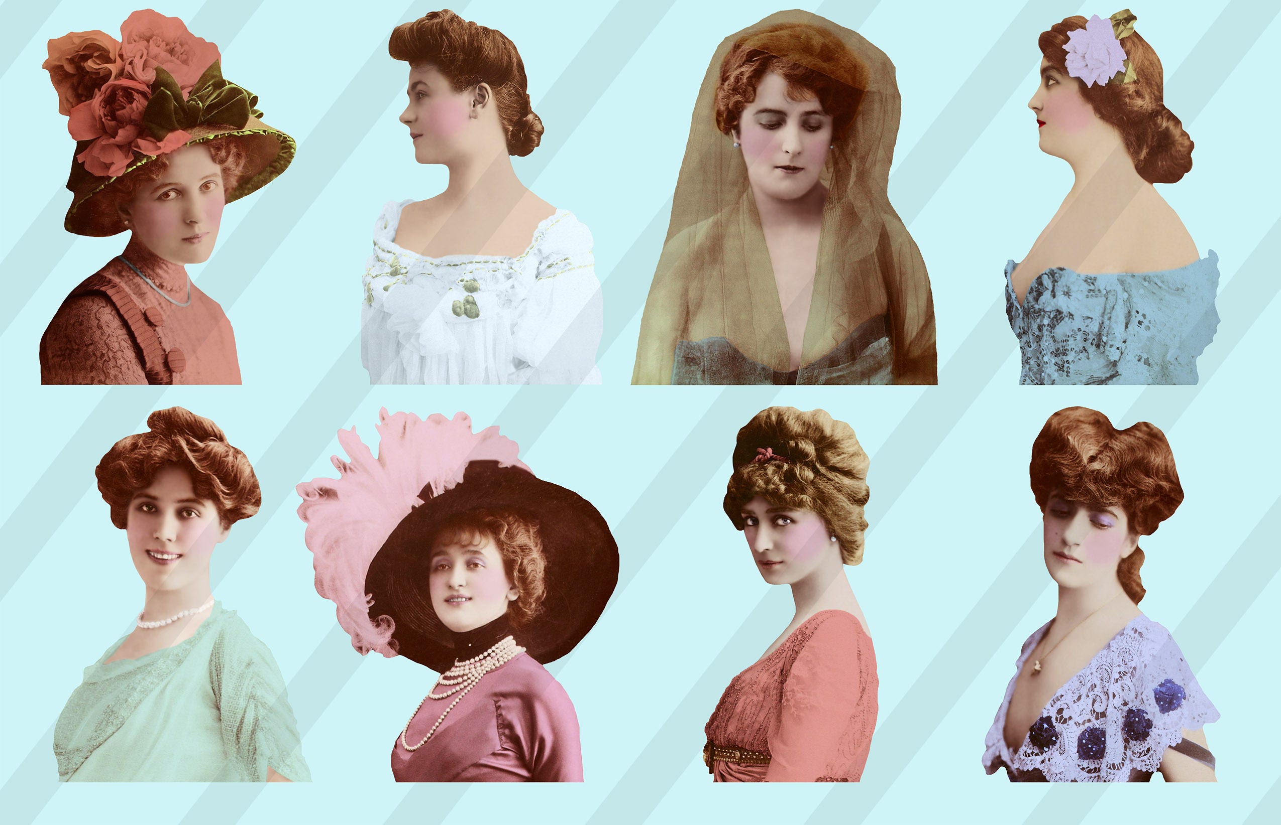 Digital Kit-34-great for Card Making-gorgeous Ladies Includes | Etsy