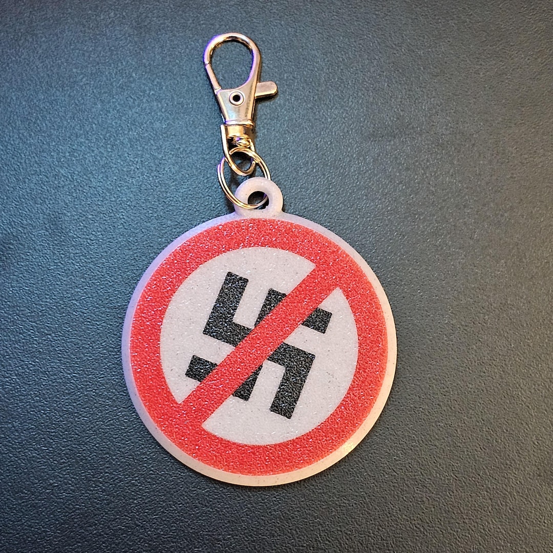 Anti-nazi Keychain - 3D Printed - Etsy