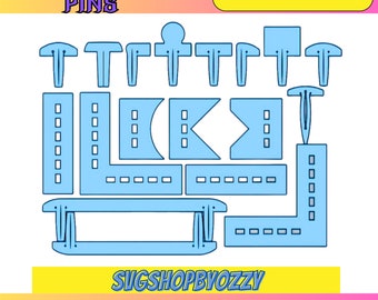 Crumb Tray Pins for Glowforge Laser Cut Files, Laser Cut Svg Files 419 ...