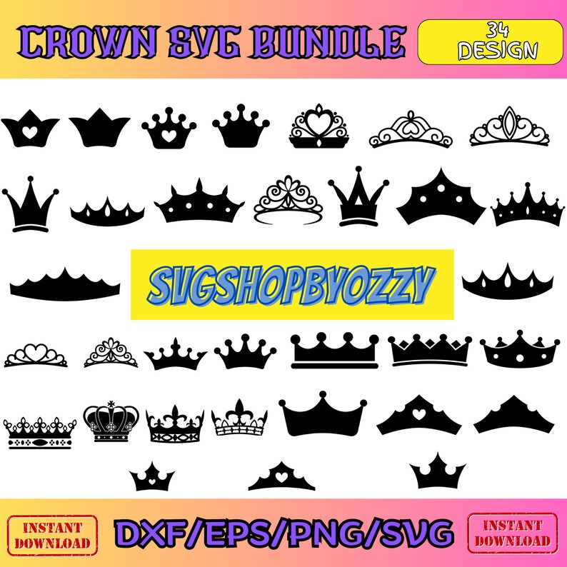 Royal Crown SVG File, King Crown SVG, Queen Crown SVG, Princess Tiara ...